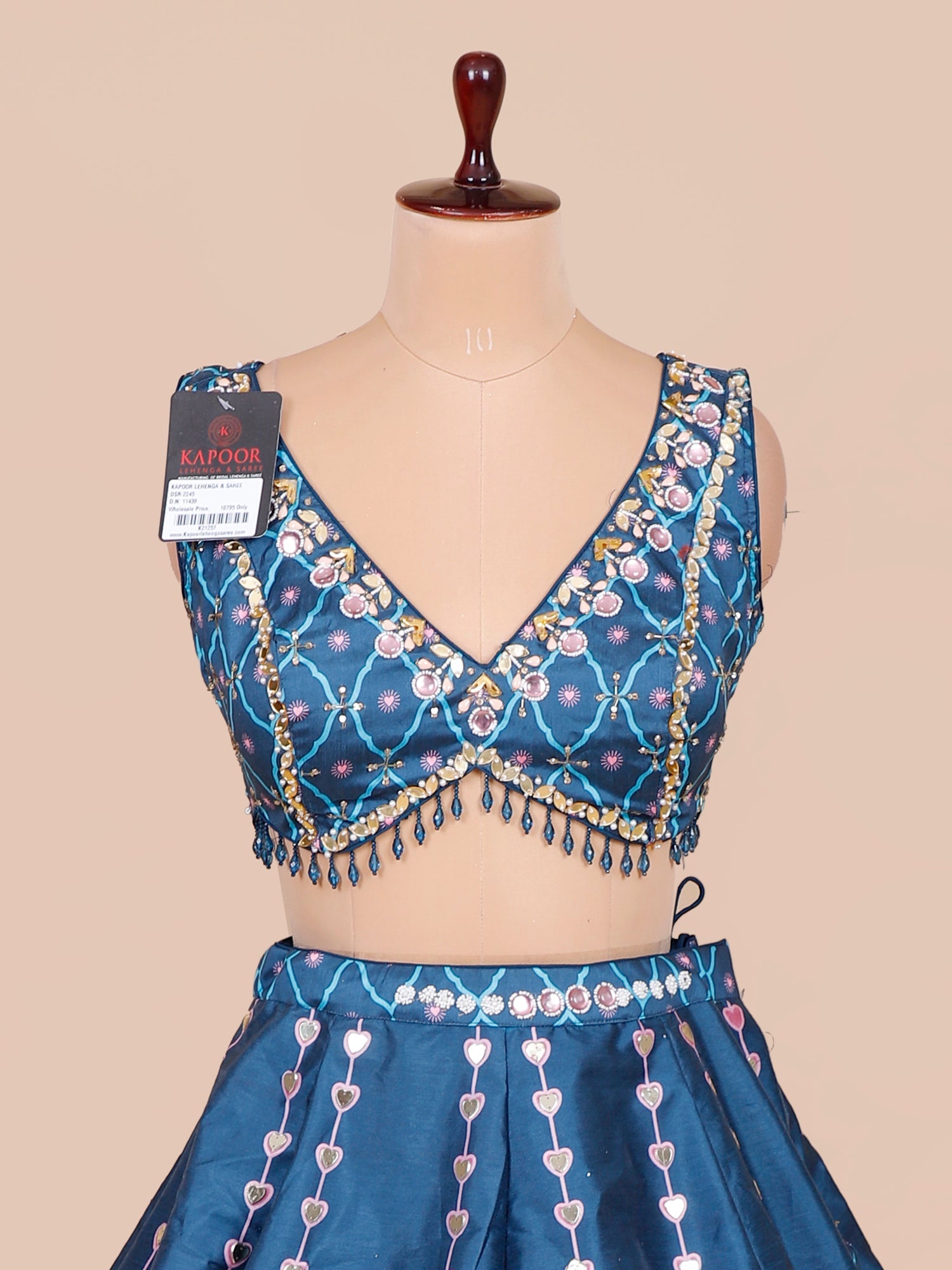 Multi Nooraya Silk Couture Lehenga with pearl sequin work