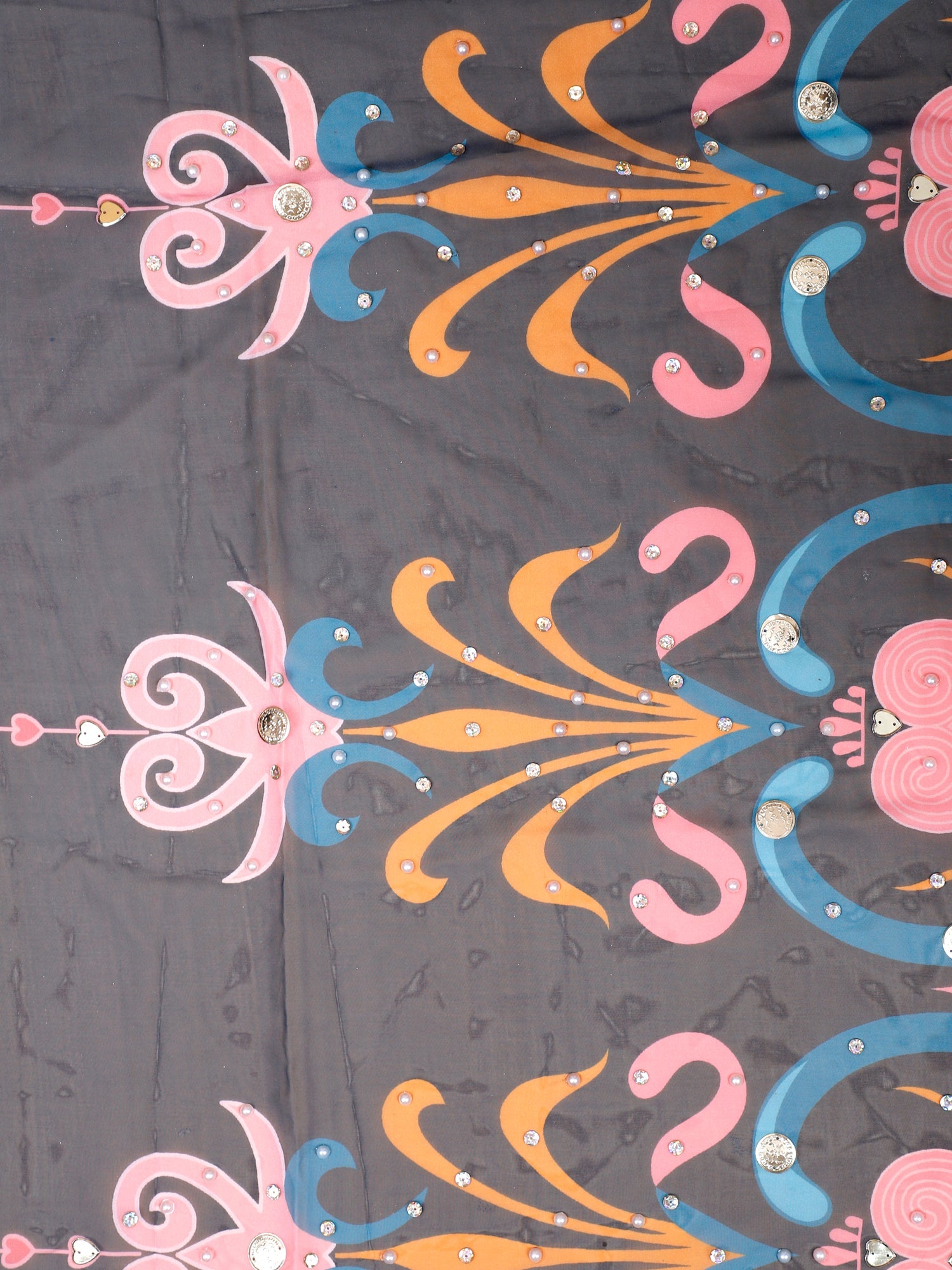 Multi Nooraya Silk Couture Lehenga with pearl sequin work